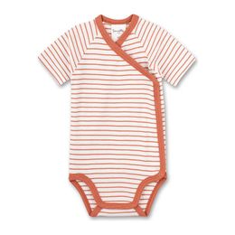Sanetta Body in Koralle/ Wei&szlig; - 57% | Gr&ouml;&szlig;e 56 | Baby-bodys