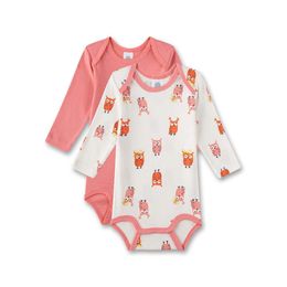Sanetta 2er-Set: Bodys in Rosa/ Wei&szlig; - 54% | Gr&ouml;&szlig;e 56 | Baby-bodys