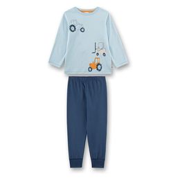 Sanetta Pyjama in Hellblau/ Blau - 58% | Gr&ouml;&szlig;e 140 | Kinder-waesche