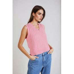 MONKI Pullunder in Rosa - 35% | Gr&ouml;&szlig;e M | Damen-pullover-cardigans