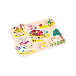 New Classic Toys 8tlg. Knopfpuzzle "Bauernhof" - ab 2 Jahren - 14% | Gesellschaftsspiele