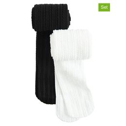 COOL CLUB 2er-Set: Strumpfhosen in Wei&szlig;/ Schwarz - 15% | Gr&ouml;&szlig;e 140/146 | Kinder-socken-strumpfhosen