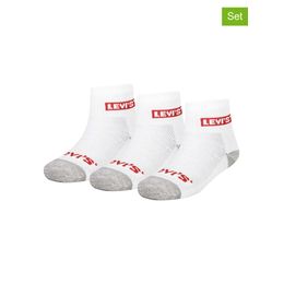 Levi's Kids 3er-Set: Socken in Wei&szlig; - 22% | Gr&ouml;&szlig;e 110-122 | Kinder-socken-strumpfhosen