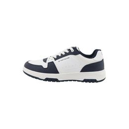 Tom Tailor Sneakers in Wei&szlig;/ Dunkelblau - 38% | Gr&ouml;&szlig;e 44 | Herren-schnuerschuhe