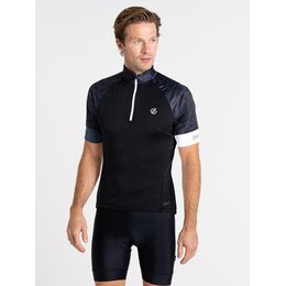 Dare 2b Fahrradshirt "Stay The Course III" in Schwarz/ Grau/ Wei&szlig; - 71% | Gr&ouml;&szlig;e L | Herren-sportshirts