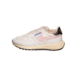 AUTRY Leder-Sneakers "Relwind" in Wei&szlig;/ Rosa - 52% | Gr&ouml;&szlig;e 35 | Herrensneakers