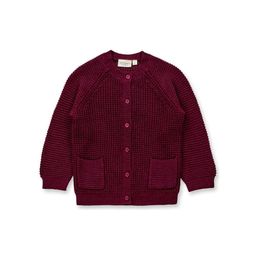 Sense Organics Cardigan "Tulia" in Bordeaux - 53% | Gr&ouml;&szlig;e 110 | Kinder-pullover