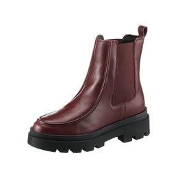 Heine Leder-Chelsea-Boots in Bordeaux - 74% | Gr&ouml;&szlig;e 36 | Stiefeletten