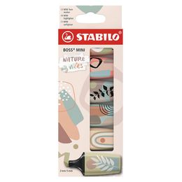 Stabilo Textmarker "Stabilo BOSS MINI Naturevibes" - 6 St&uuml;ck - 14% | Schulzubehoer