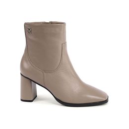 Tommy Hilfiger Shoes Leder-Stiefeletten in Beige - 57% | Gr&ouml;&szlig;e 40 | Stiefeletten