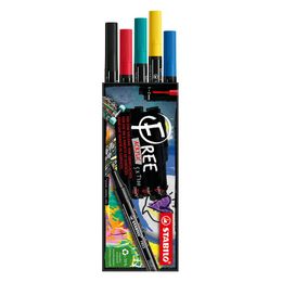Stabilo Permanent-Marker "Stabilo FREE Acrylic Royal" - 5er Pack - 40% | Schulzubehoer