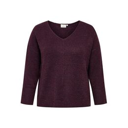Only Carmakoma Pullover in Bordeaux - 37% | Gr&ouml;&szlig;e 46/48 | Damen-pullover-cardigans