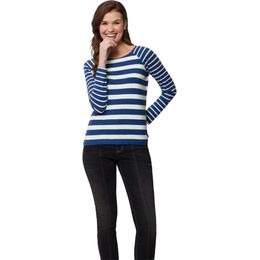 Heine Longsleeve in Blau/ Wei&szlig; - 72% | Gr&ouml;&szlig;e 38 | Damen-tops