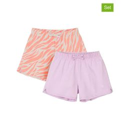 COOL CLUB 2er-Set: Shorts in Orange/ Lila/ Wei&szlig; - 26% | Gr&ouml;&szlig;e 122 | Kinderhosen
