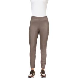 Heine Kunstlederhose in Taupe - 72% | Gr&ouml;&szlig;e 48 | Damenhosen