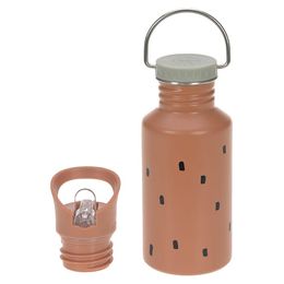 L&auml;ssig L&auml;ssig Edehlstahl-Trinkflasche "Happy Prints" in Orange - 500 ml - 17% | Kinder-austruestung-accessoires