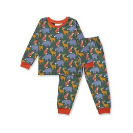 Sense Organics Pyjama "Long John" in Gr&uuml;n - 49% | Gr&ouml;&szlig;e 110/116 | Kinder-waesche