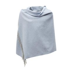 Lanerossi Wollcape in Hellblau - (L)79 x (B)180 cm - 71% | Damenjacken