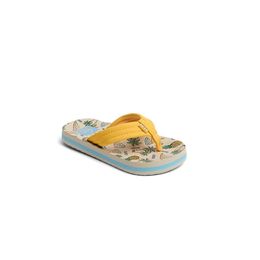 Reef Plateau-Zehentrenner "Ahi" in Gelb/ Beige - 37% | Gr&ouml;&szlig;e 35 | Kindersandalen