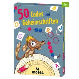 moses. Kartenspiel-Set: "50 Codes und Geheimschriften" - ab 8 Jahren - 16% | Gesellschaftsspiele