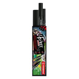 Stabilo Permanent-Marker "Stabilo FREE Acrylic" - 3er Pack - 24% | Schulzubehoer