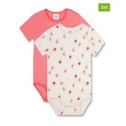 Sanetta 2er-Set: Bodys in Pink/ Creme - 52% | Gr&ouml;&szlig;e 86 | Baby-bodys