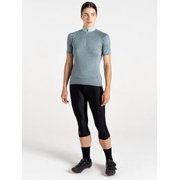 Dare 2b Fahrradtrikot "Pedal To Jersey" in Grau/ T&uuml;rkis - 70% | Gr&ouml;&szlig;e 40 | Damen-outdoor-tops-shirts