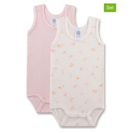Sanetta 2er-Set: Bodys in Rosa/ Creme - 52% | Gr&ouml;&szlig;e 74 | Baby-bodys