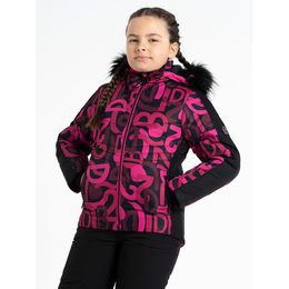 Dare 2b Ski-/ Snowboardjacke "Ding" in Pink/ Schwarz - 66% | Gr&ouml;&szlig;e 116 | Kinder-outdoor-jacken