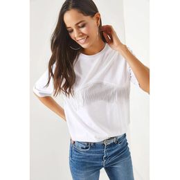 Olalook Shirt in Wei&szlig; - 50% | Gr&ouml;&szlig;e M | Damen-tops