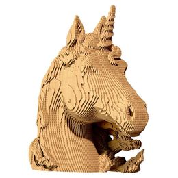 Cartonic 3D-Puzzle ''Unicorn'' in Hellbraun - 34% | Gesellschaftsspiele
