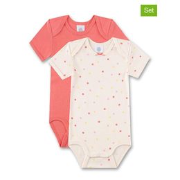 Sanetta 2er-Set: Bodys in Rot/ Wei&szlig; - 52% | Gr&ouml;&szlig;e 92 | Baby-bodys