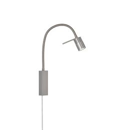 Fischer und Honsel FISCHER & HONSEL LED-Wandleuchte "River" in Nickel - (B)4 x (H)40 cm - 64% | Wandleuchten