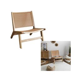 Ethnical Life Sessel ''Bali'' in Hellbraun - (B)64 x (H)75 x (T)71 cm - 54% | Sitzmoebel