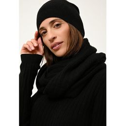 Just Cashmere Kaschmir-Loop-Schal "Hutton" in Schwarz - (L)65 x (B)50 cm - 60% | Damen-schals-tuecher