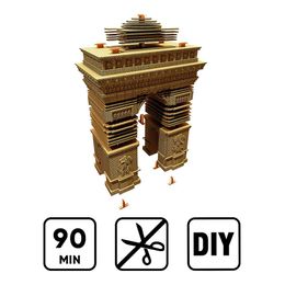 Cartonic 3D-Puzzle ''Arc de Triomphe Paris'' in Hellbraun - 36% | Gesellschaftsspiele