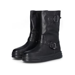 Liu Jo Leder-Boots in Schwarz - 75% | Gr&ouml;&szlig;e 38 | Damen-stiefel