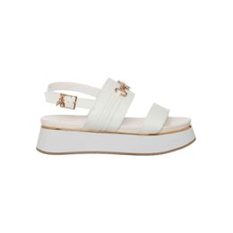 Patrizia Pepe Leder-Sandaletten in Wei&szlig; - 74% | Gr&ouml;&szlig;e 36 | Kindersandalen