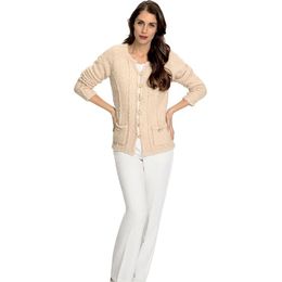 Heine Cardigan in Beige - 74% | Gr&ouml;&szlig;e 44 | Damen-pullover-cardigans
