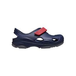 Crocs Slipper "Terrain Fisherman" in Dunkelblau/ Rot - 62% | Gr&ouml;&szlig;e 22/23 | Baby-schnuerschuh