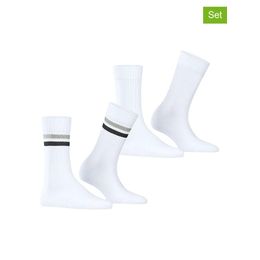 Esprit 2er-Set: Socken ''Tennis'' in Wei&szlig;/ Grau - 26% | Gr&ouml;&szlig;e 35-38 | Damen-outdoor-ausruestung