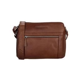 HIDE & STITCHES Leder-Umh&auml;ngetasche in Braun - (B)20 x (H)26 x (T)8 cm - 59% | Damen-taschen