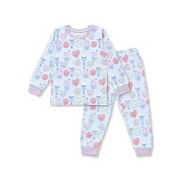 Sense Organics Pyjama "Long John" in Hellblau - 46% | Gr&ouml;&szlig;e 134/140 | Kinder-waesche