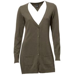 Heine Longcardigan in Oliv - 70% | Gr&ouml;&szlig;e 34 | Damen-pullover-cardigans