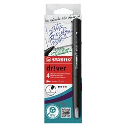 Stabilo Premium-Fineliner - Stabilo dr!ver" - 4 St&uuml;ck - 13% | Schulzubehoer