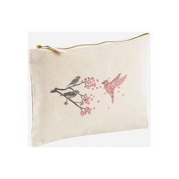 WOOOP Clutch "Blossom Bird" in Creme/ Rosa - (B)24 x (H)16 cm - 32% | Damen-taschen