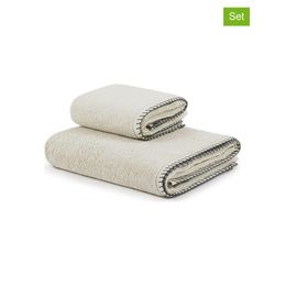 Lanerossi 2tlg. Handtuch-Set in Creme - 14% | Badtextilien