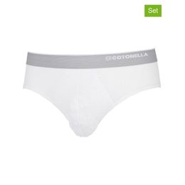 COTONELLA 2er-Set: Slips in Wei&szlig; - 53% | Gr&ouml;&szlig;e XL | Herren-waesche