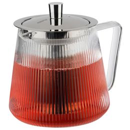 Gefu Teekanne Infusa, Silber, Transparent, Metall, Glas, 800 ml, 15 cm, Kaffee & Tee, Kannen, Teekannen