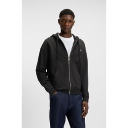 Kapuzensweatjacke Hugo, Herren, Gr. M, schwarz001, Sweatware, Obermaterial: 100% Baumwolle, unifarben, relaxed fit normal, Rundhals, B&uuml;ndchen, Sweatjacken, Relaxed Fit, Kapuze, Taschen